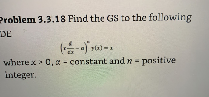 Solved Problem 6.1 (Problem 3.3.18 on P185): Find the GS of | Chegg.com