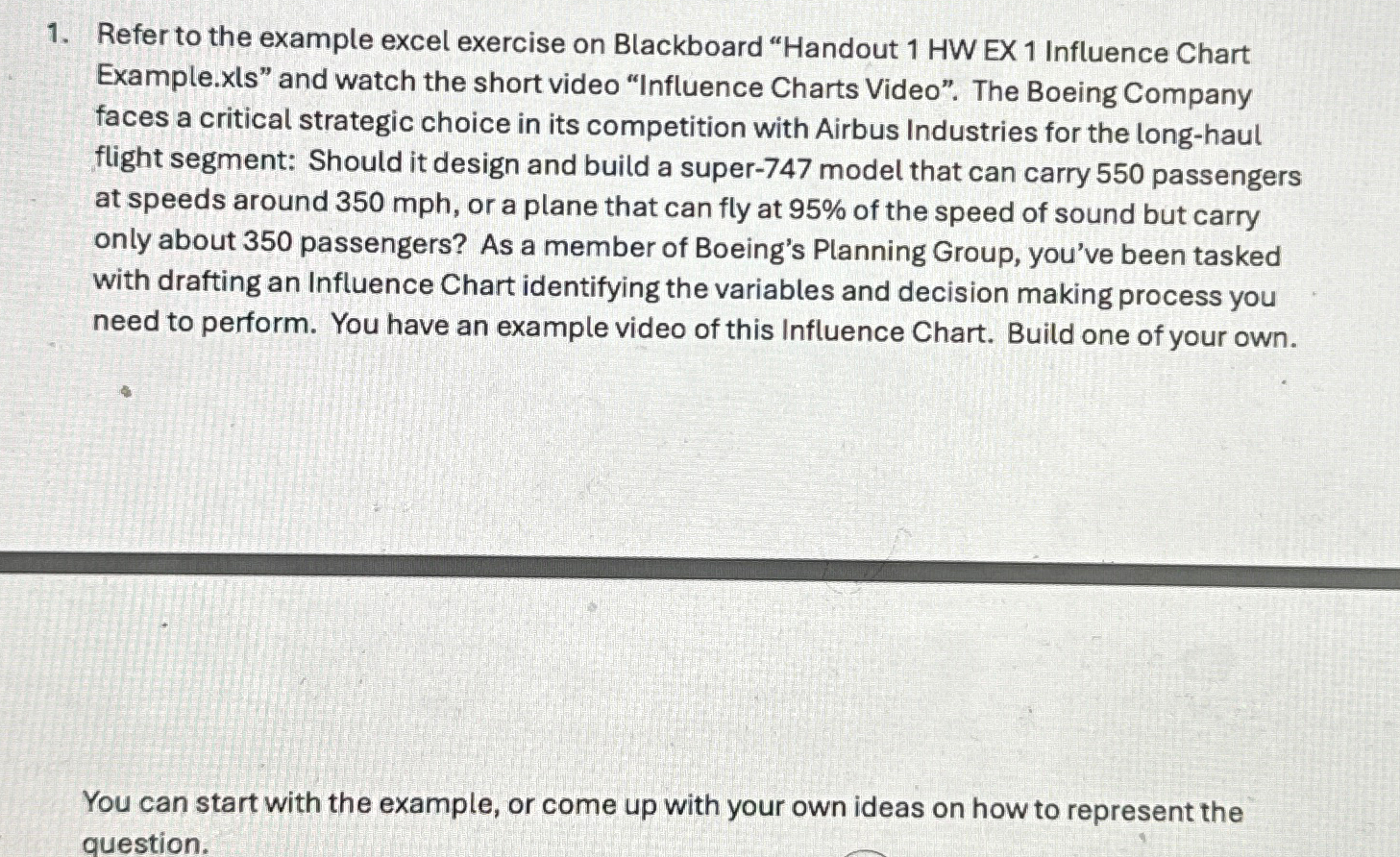 Solved Refer to the example excel exercise on Blackboard | Chegg.com