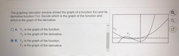 Solved The graphing calculator window shows the graph of a | Chegg.com