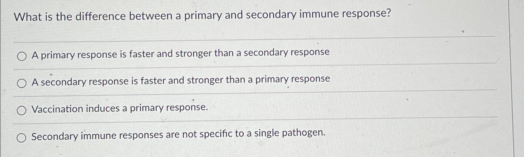 Solved What is the difference between a primary and | Chegg.com