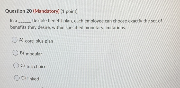 Solved Question 16 (Mandatory) (1 point) Saved Brennan plans | Chegg.com