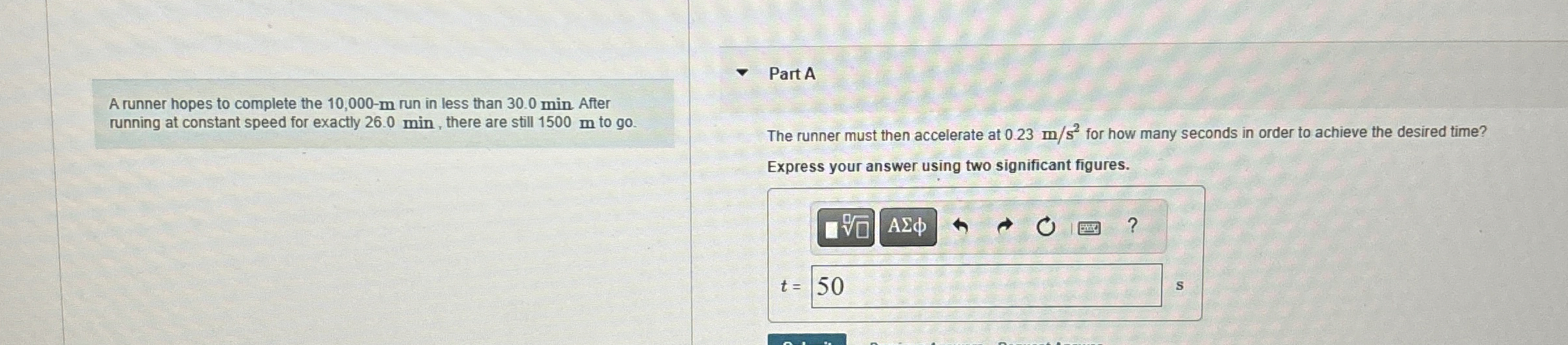 Solved A runner hopes to complete the 10,000-m ﻿run in less | Chegg.com