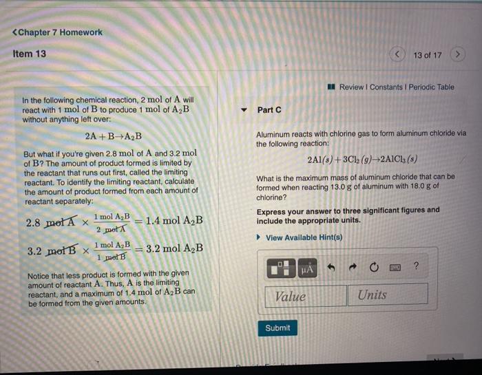 Solved Review 1 Constants i Periodic Table Part C In the | Chegg.com