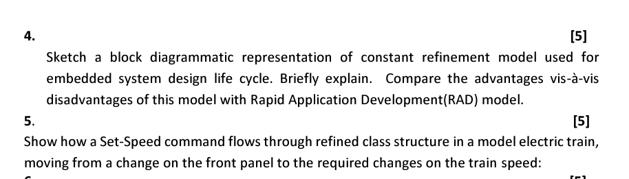 Solved [5]Sketch a block diagrammatic representation of | Chegg.com