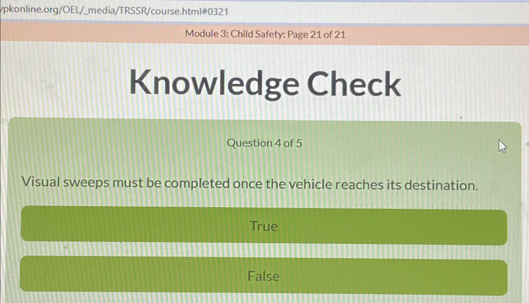 Solved /pkonline.org/OEL/_media/TRSSR/course.htm|#0321Module | Chegg.com