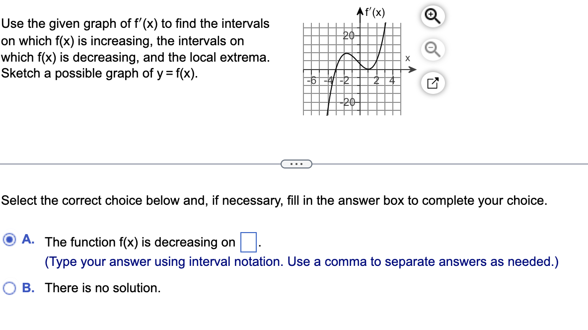Solved Use the given graph of f ﻿prime left parenthesis x | Chegg.com
