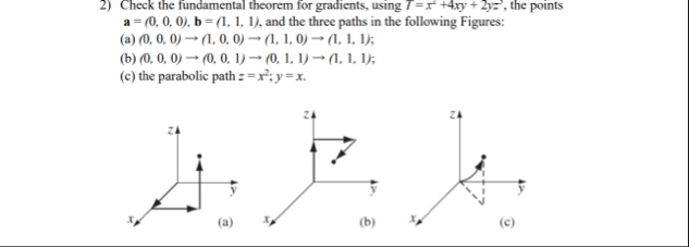 Solved Check the fundamental theorem for gradients, using | Chegg.com