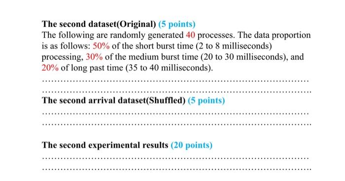 Solved The first dataset(Original) (5 points) The following | Chegg.com