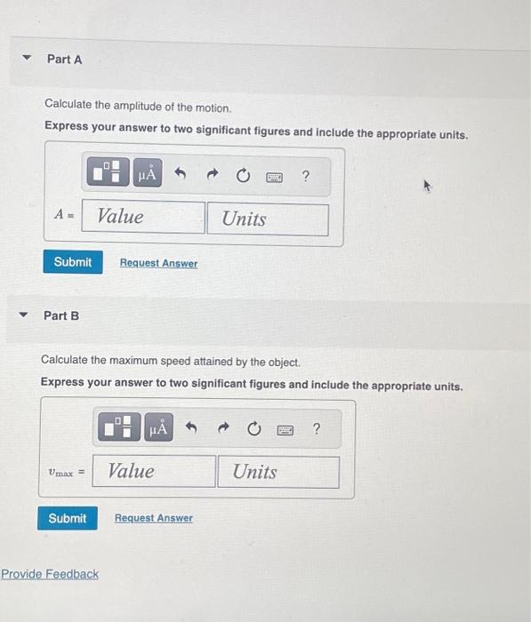 Solved An object with mass 2.6 kg is executing simple | Chegg.com
