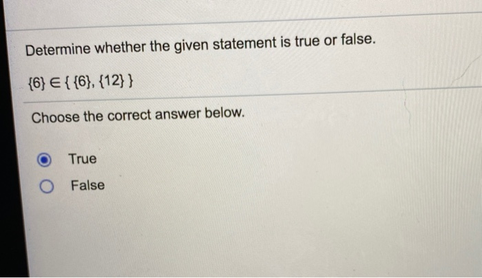Solved Determine whether the given statement is true or | Chegg.com
