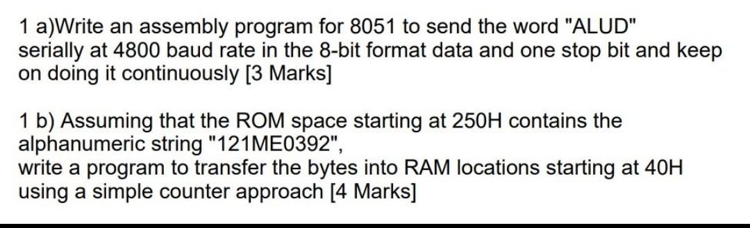 I have a test Tomorrow, kindly solve both the | Chegg.com