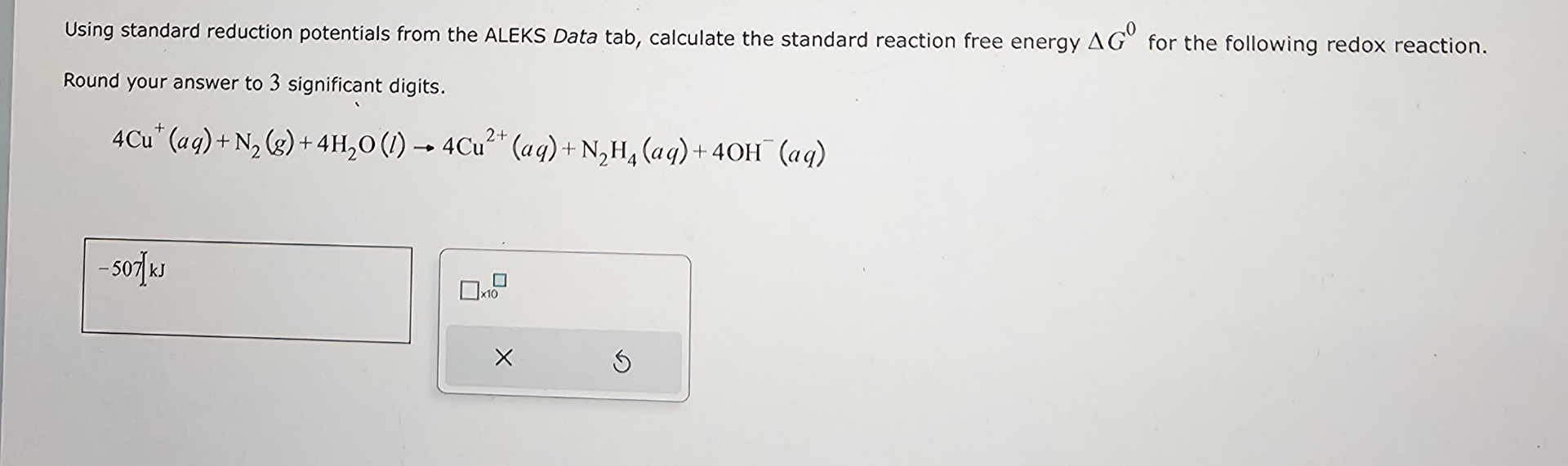 Solved Using standard reduction potentials from the ALEKS | Chegg.com