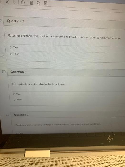 Gated-ion channels facilitate the transport of ions | Chegg.com