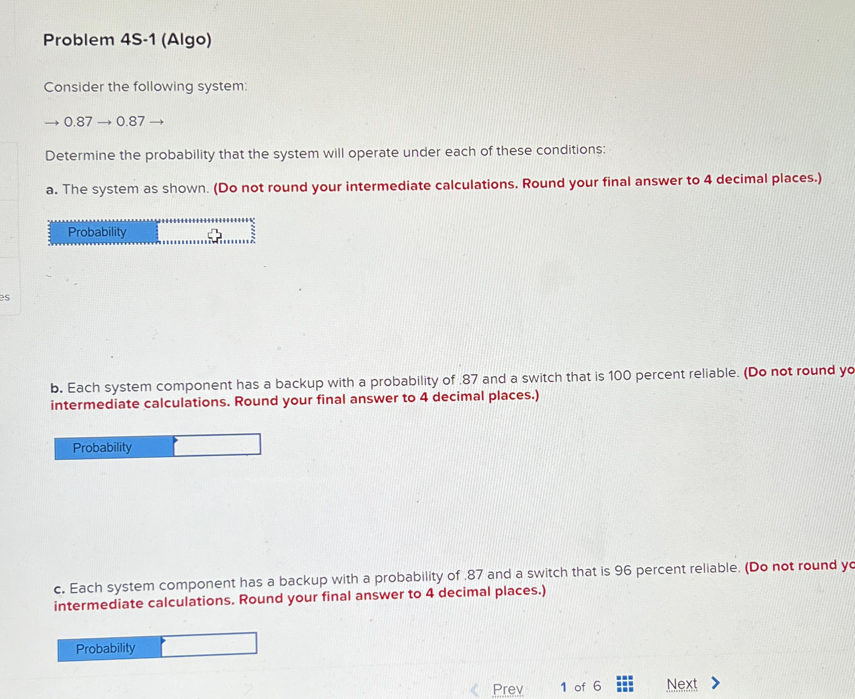 Solved Problem 4S-1 (Algo)Consider the following | Chegg.com