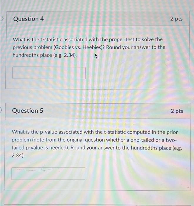 Solved What is the t-statistic associated with the proper | Chegg.com