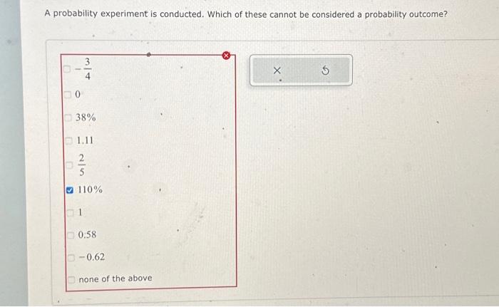 Solved A probability experiment is conducted. Which of these | Chegg.com