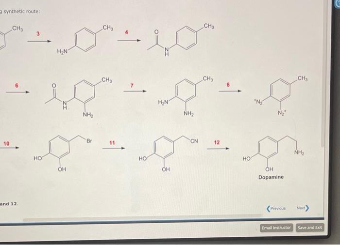 Solved The synthesis of dopamine from benzene can be | Chegg.com