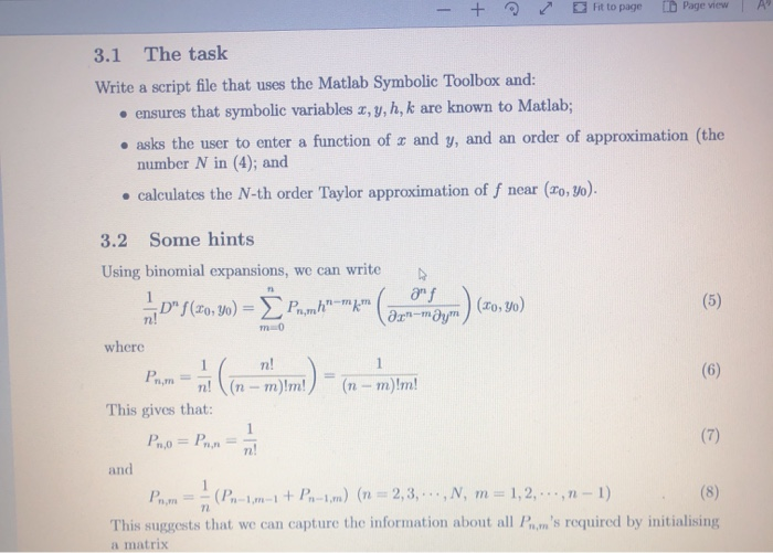 3 Taylor series for functions of two variables For a | Chegg.com