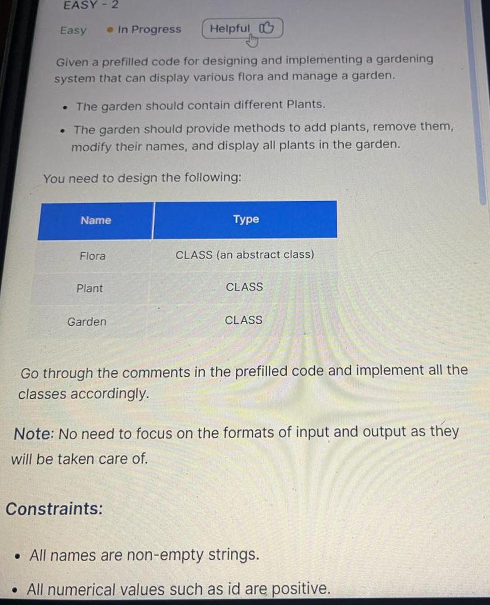 Solved EASY - 2EasyGiven a prefilled code for designing and | Chegg.com