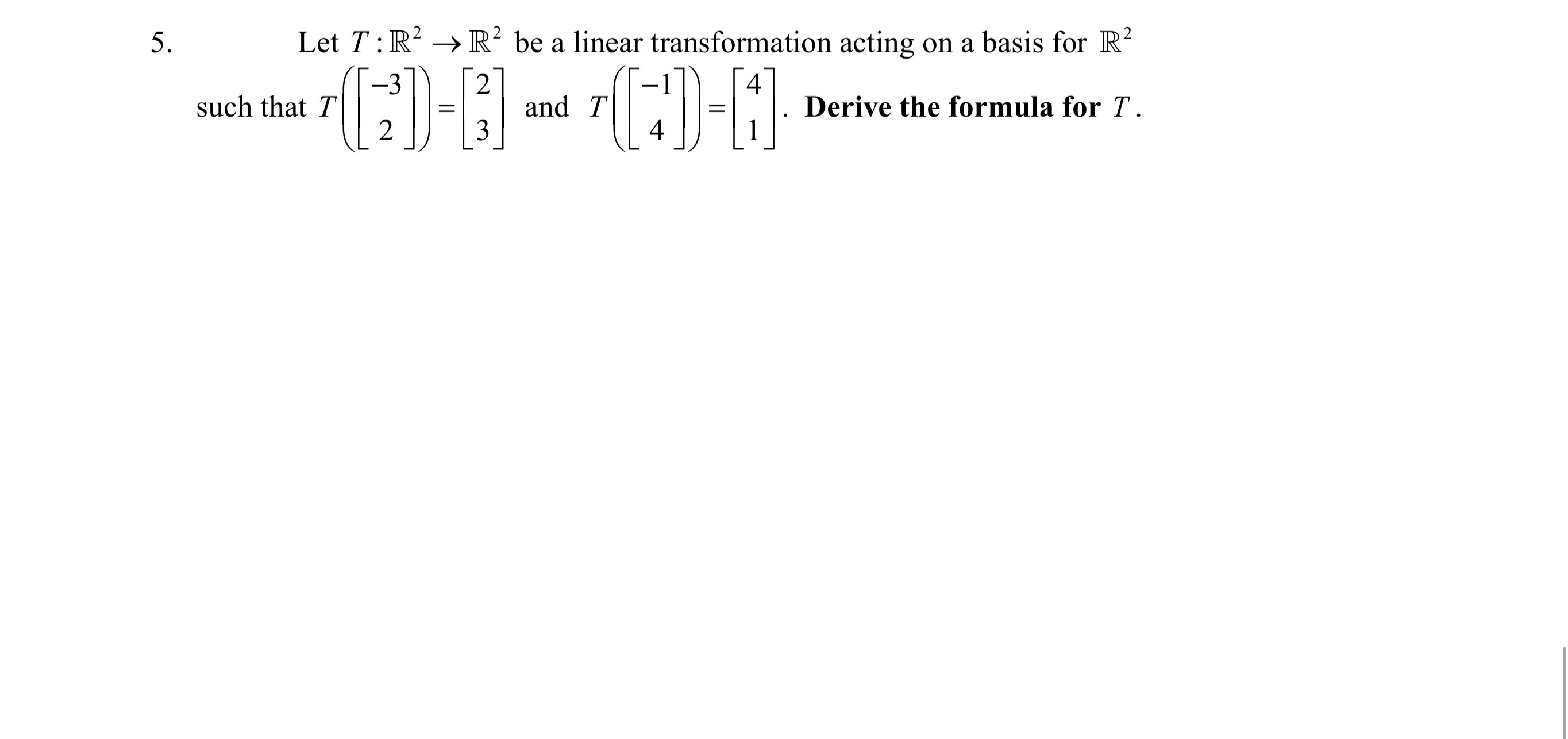 Solved Let T:R2→R2 ﻿be a linear transformation acting on a | Chegg.com