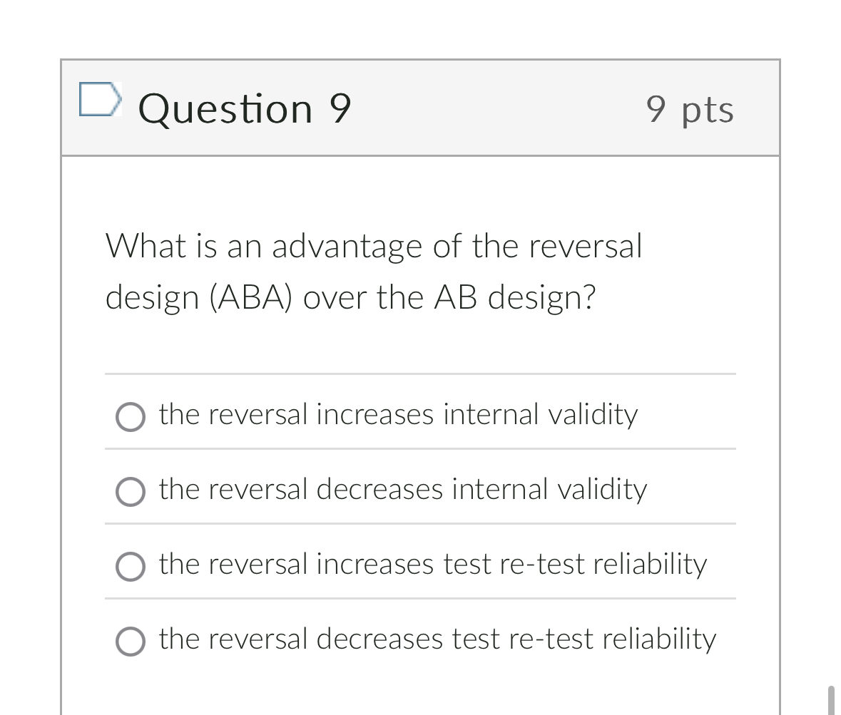 Solved Question 99 ﻿ptsWhat is an advantage of the reversal | Chegg.com