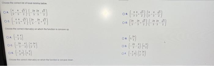 Solved Identify the invection points and local maxima and | Chegg.com