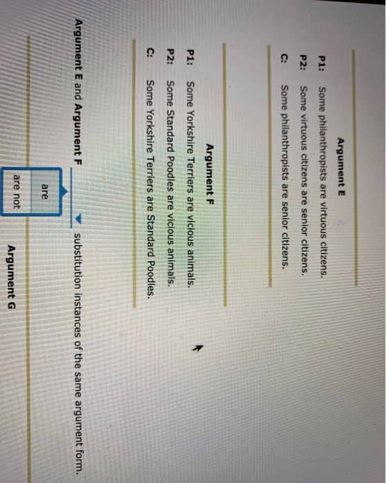 Solved Multiple arguments can be substitution instances of | Chegg.com
