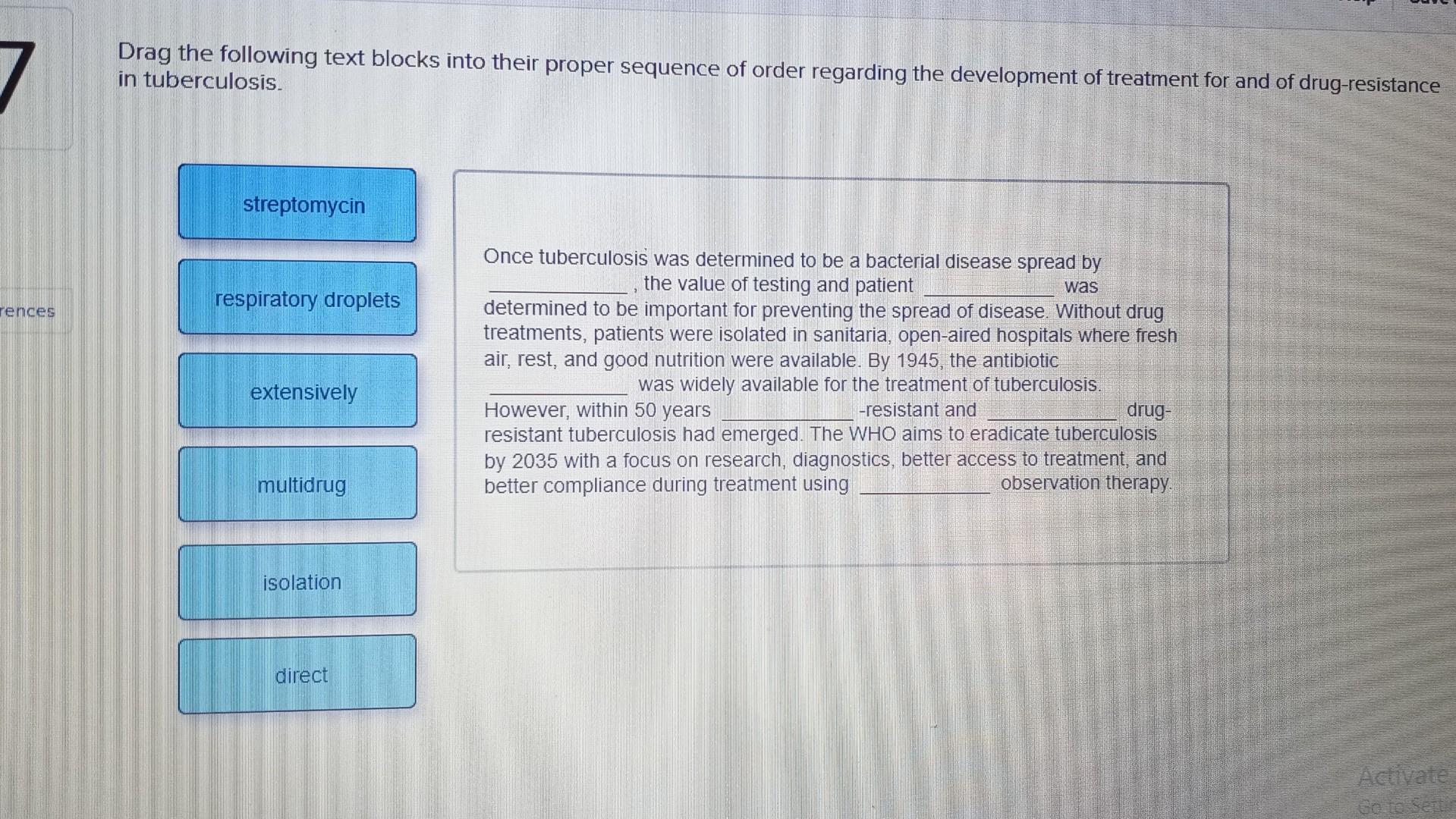 Solved Drag the following text blocks into their proper | Chegg.com