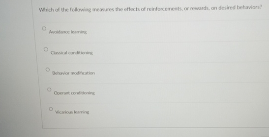 Solved Which of the following measures the effects of | Chegg.com