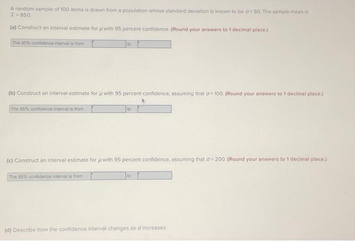 Solved A random sample of 100 items is drawn from a | Chegg.com