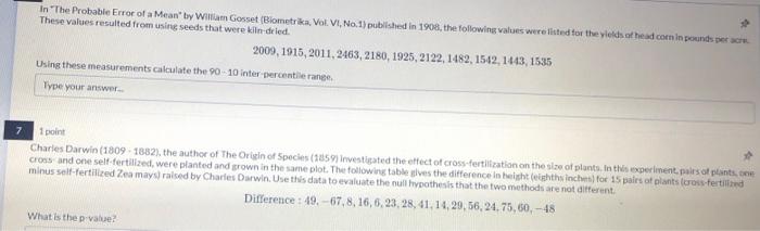 Solved In The Probable Error of a Mean by William Gosset | Chegg.com