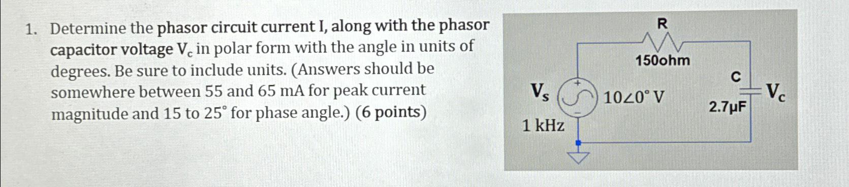 Solved Determine the phasor circuit current I, along with | Chegg.com