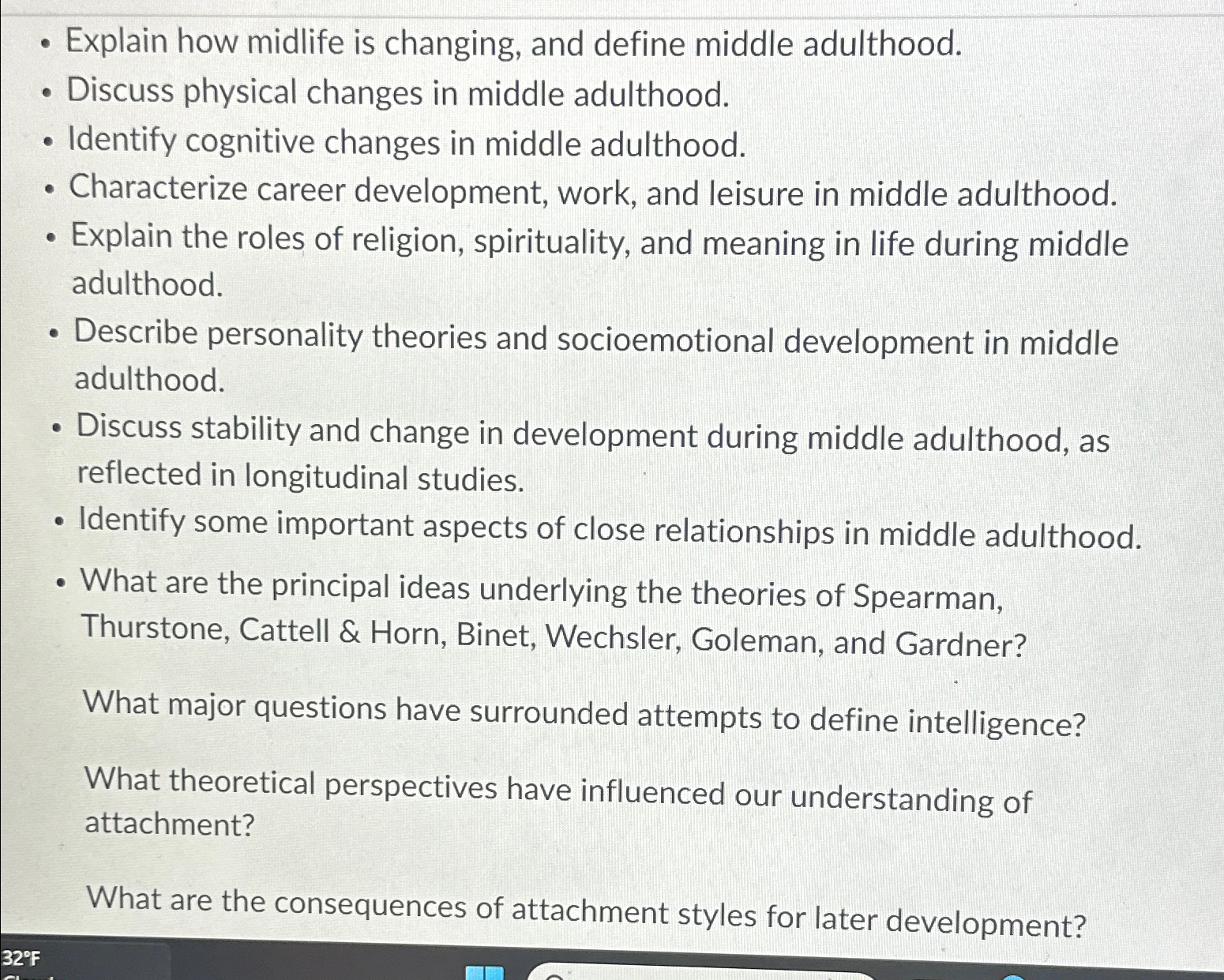 Solved Explain how midlife is changing, and define middle | Chegg.com