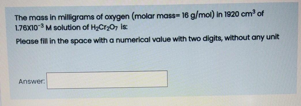 Solved 115 milliliters are required to prepare 900 mL of | Chegg.com