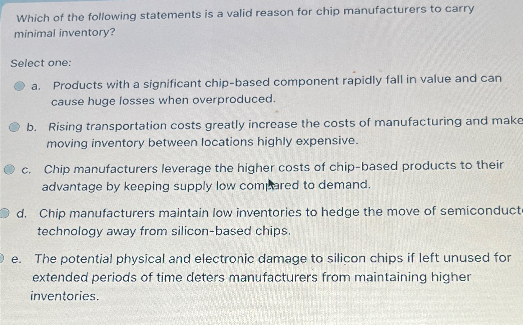 Solved Which of the following statements is a valid reason | Chegg.com