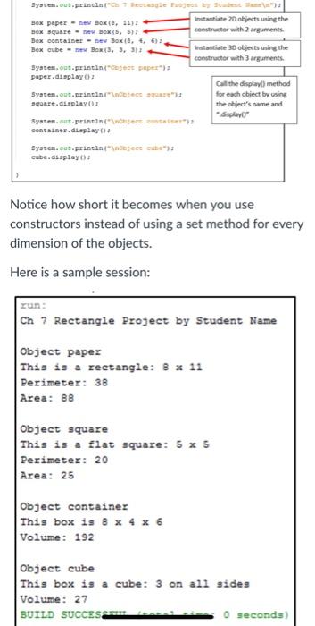 Solved Create A Class Named Box With Instance Variables For