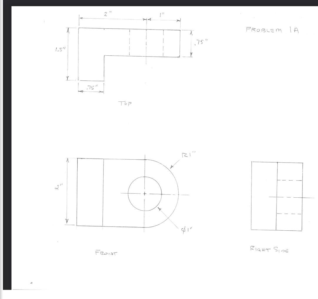 Solved Based on the following orthographic projection draw | Chegg.com