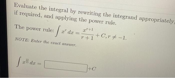 Solved Evaluate the integral by rewriting the integrand | Chegg.com