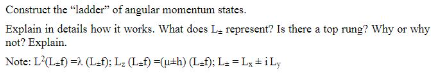 Solved Construct the "ladder" of angular momentum | Chegg.com