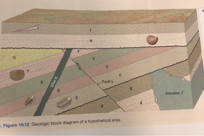 Solved Use the geologic model cube, Figure 10.12, at the | Chegg.com
