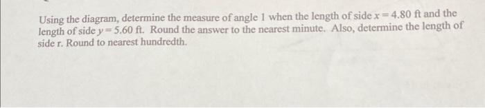 Solved Using the diagram, determine the measure of angle 1 | Chegg.com
