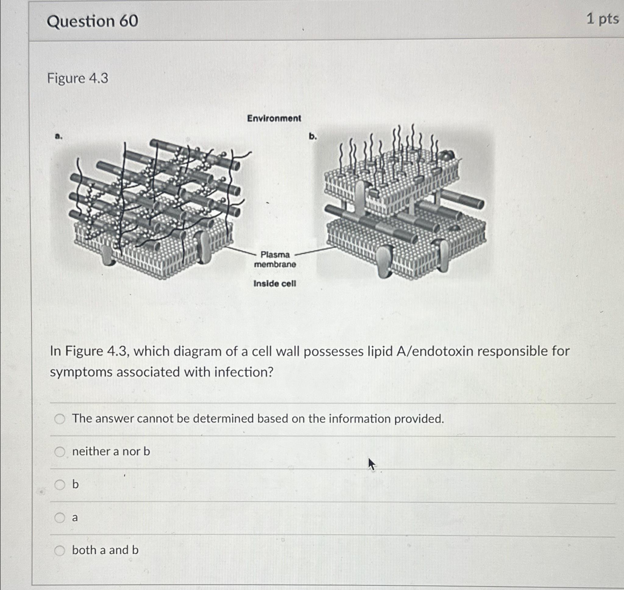 Solved Question 601ptsFigure 4.3EnvironmentIn Figure 4.3, | Chegg.com