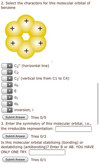 Molecular orbitals show the location of a molecule's | Chegg.com