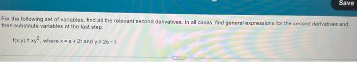 Solved For the following set of variables, find all the | Chegg.com