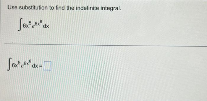 Solved Use substitution to find the indefinite integral. | Chegg.com
