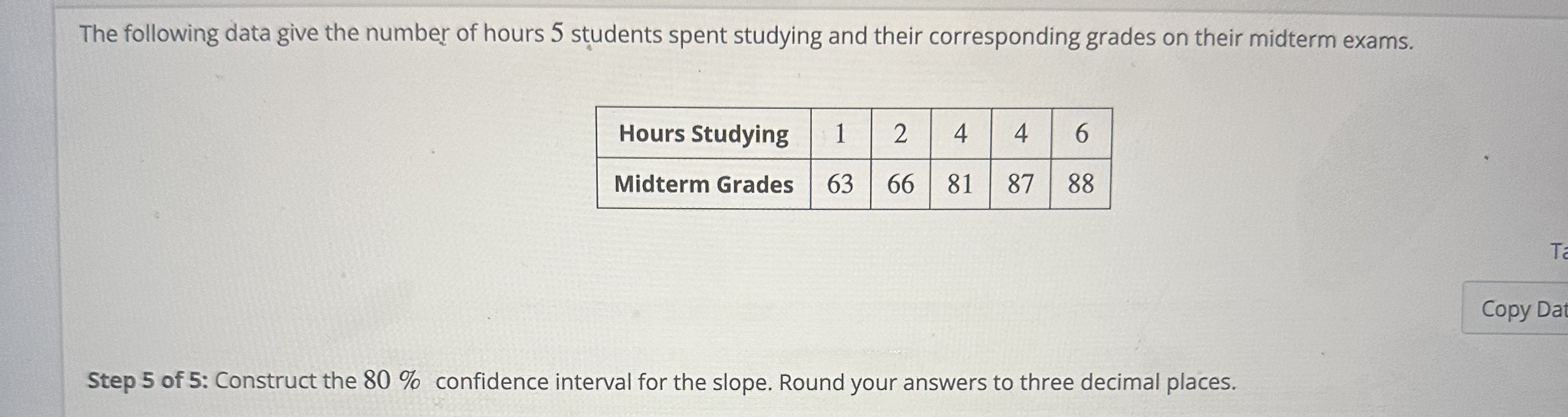 The following data give the number of hours 5 | Chegg.com