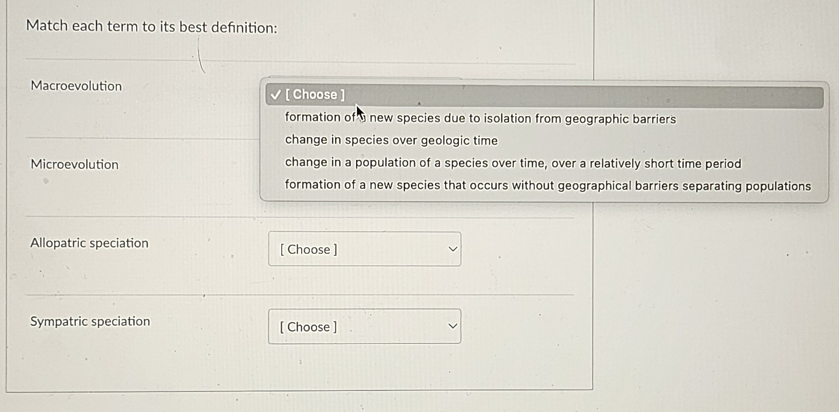 Solved Match each term to its best | Chegg.com