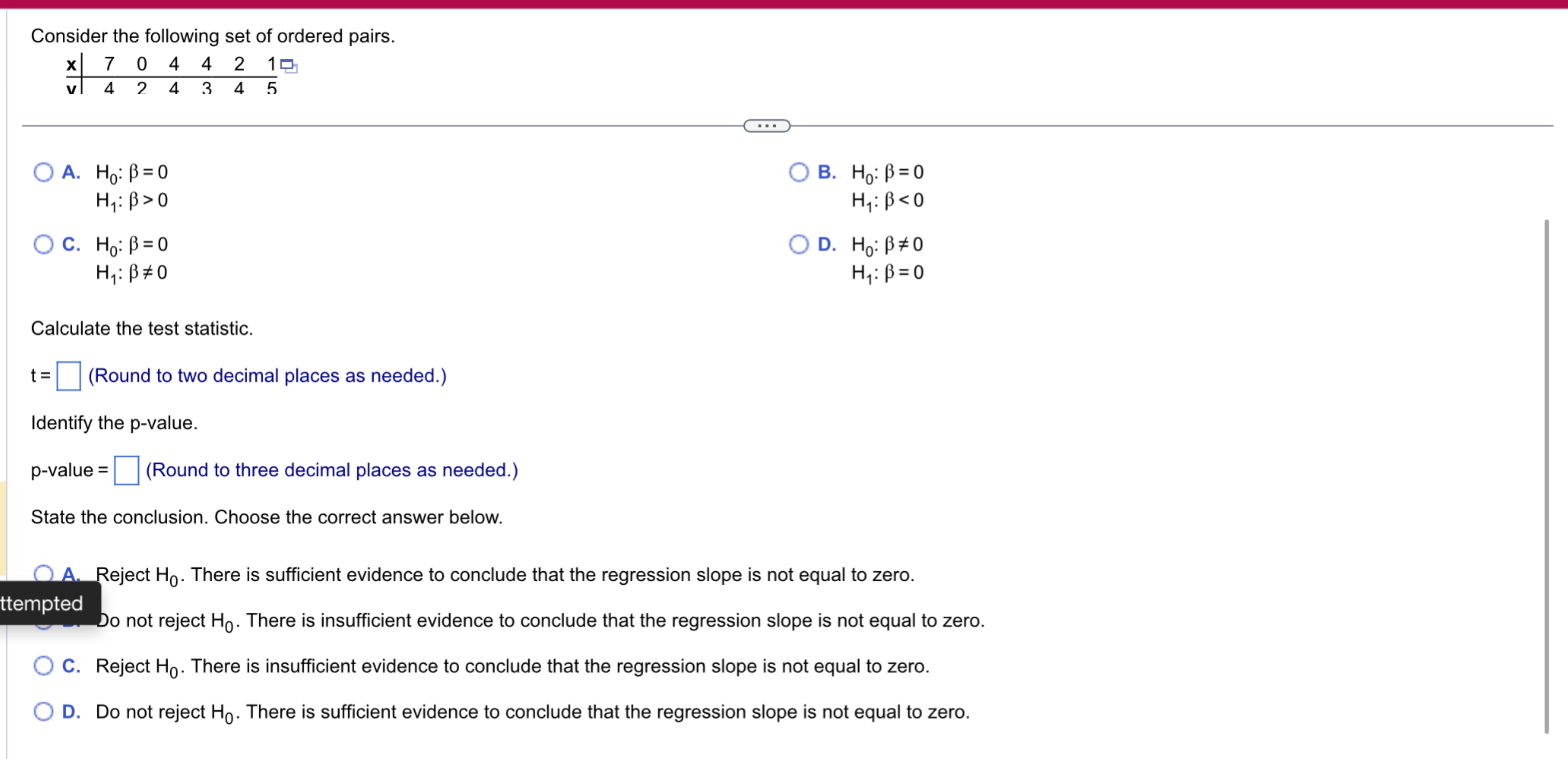 Solved Consider the following set of ordered | Chegg.com