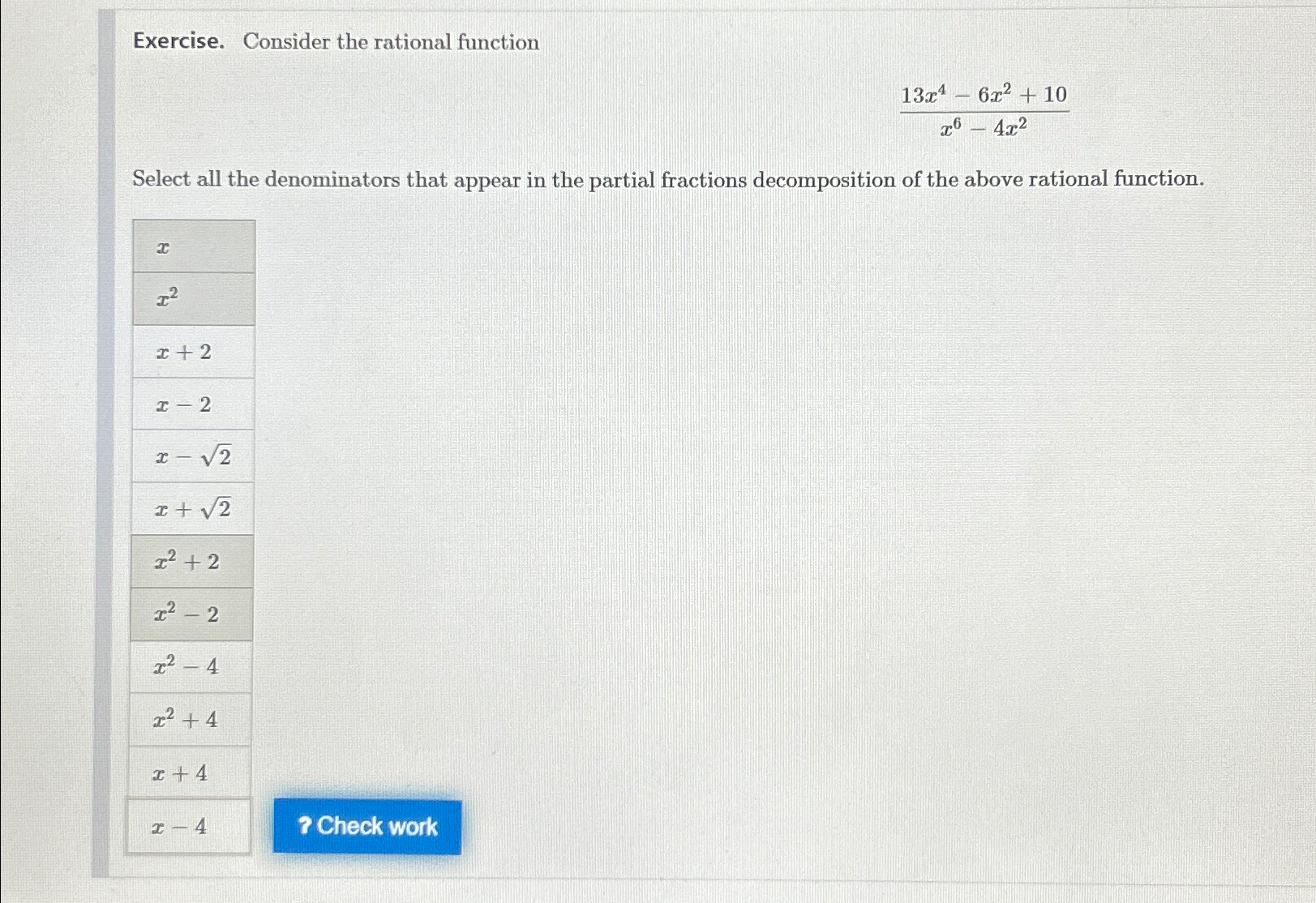 Solved Exercise Consider The Rational