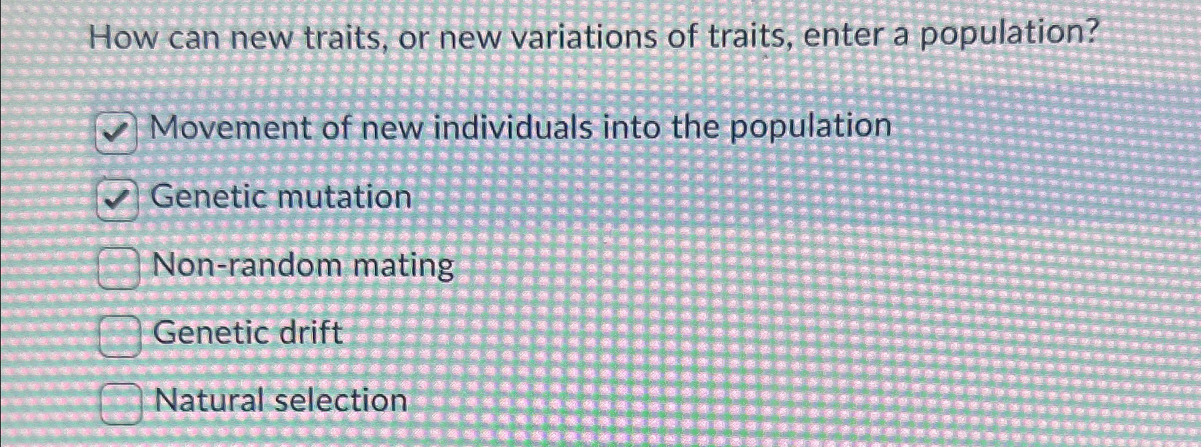 Solved How can new traits, or new variations of traits, | Chegg.com